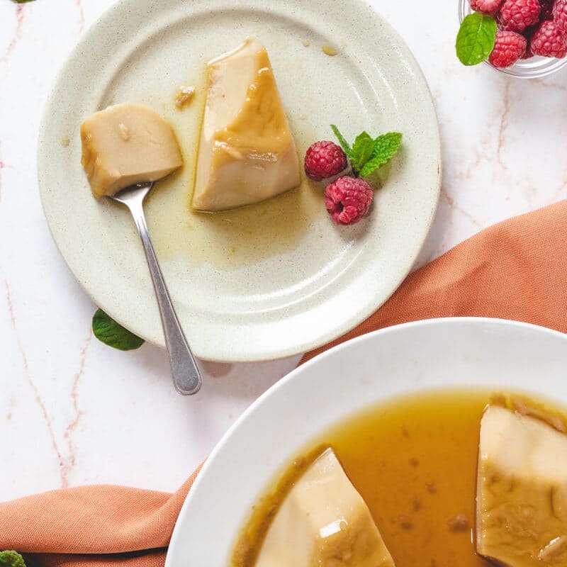Pudim caseiro vegan - sem leite e sem ovos - Criar Comer Crescer
