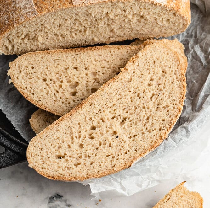 Pão sem glúten e vegan - tipo branco - Criar Comer Crescer