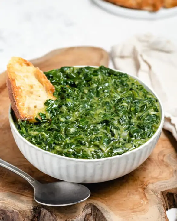 Esparregado de espinafres sem leite/glúten - Criar Comer Crescer