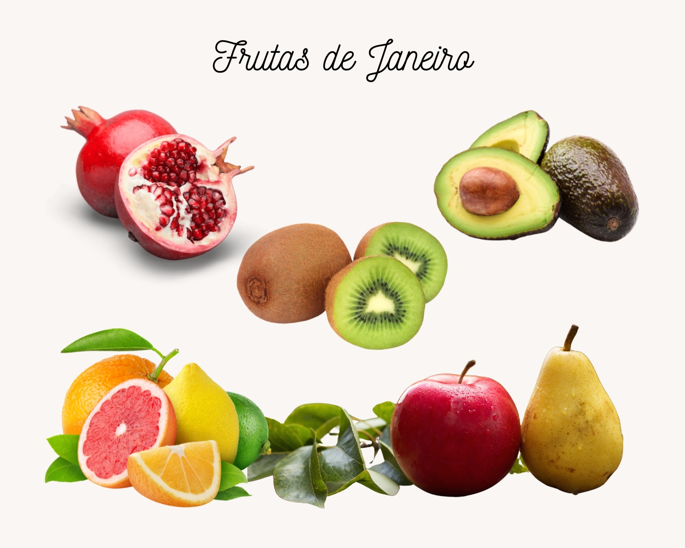 Frutas e legumes da época em Janeiro - Criar Comer Crescer